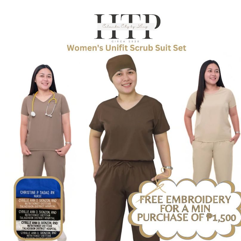 HTP Women's Unifit Scrub Suit | Nurse Doctor Medical Professional ...