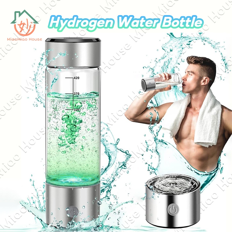 420ML Hydrogen Rich Water Cup Rechargeable Hydrogen Water Bottle Portable Hydrogen Water ...