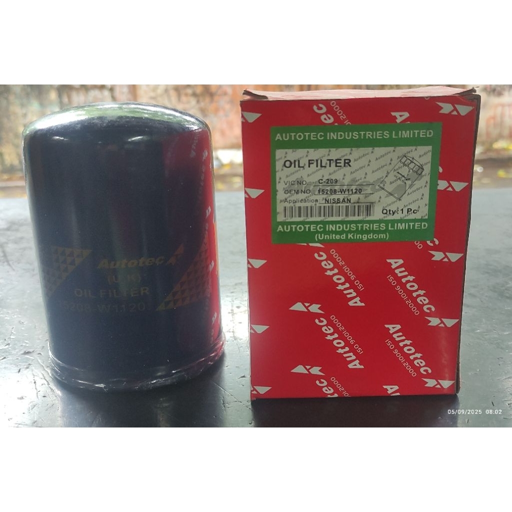AUTOTEC OIL FILTER C-209 NISSAN URVAN, NV350, SD23, TD27 VANETTE ...