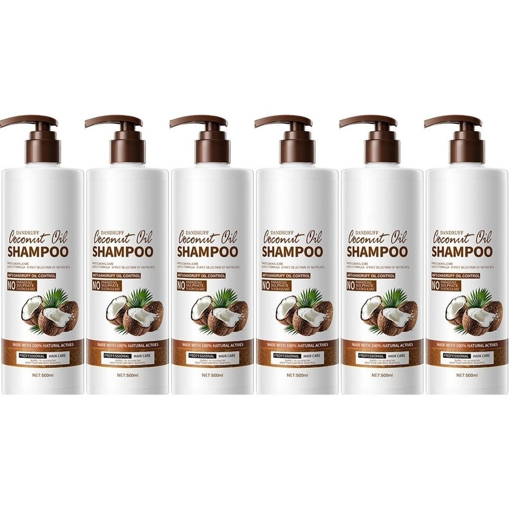 Buy 1 Take 5 500ML Anti Dandruff Shampoo Coconut Oil Scalp Itching Oil ...