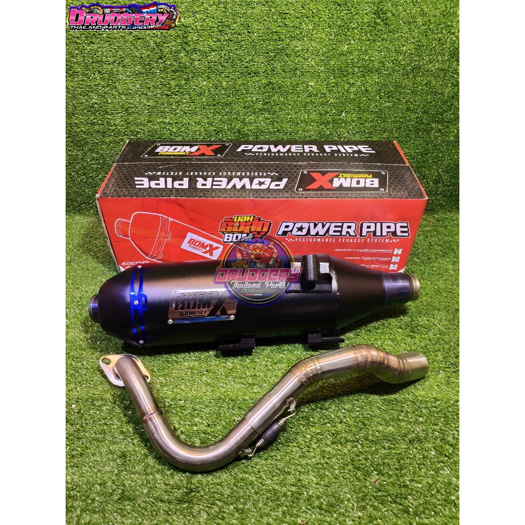 HONDA CLICK 125 / CLICK 150 / CLICK V3 BOM X POWER PIPE CNC EMBLEM ...