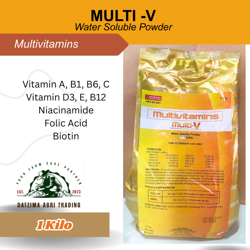 Multi-V Multivitamins Water Soluble Powder 1Kilo | Shopee Philippines