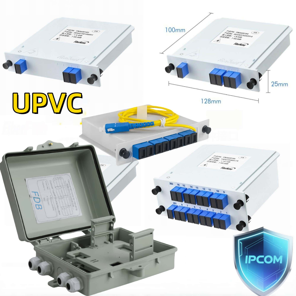 UPVC 1-2 1-4 1-8 1-16 SC UPC Optical Fiber Splitter Cassette Box Nap ...