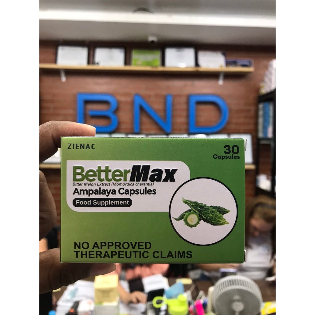 BETTERMAX Ampalaya Capsule Food Supplement 30 Capsule | Shopee Philippines