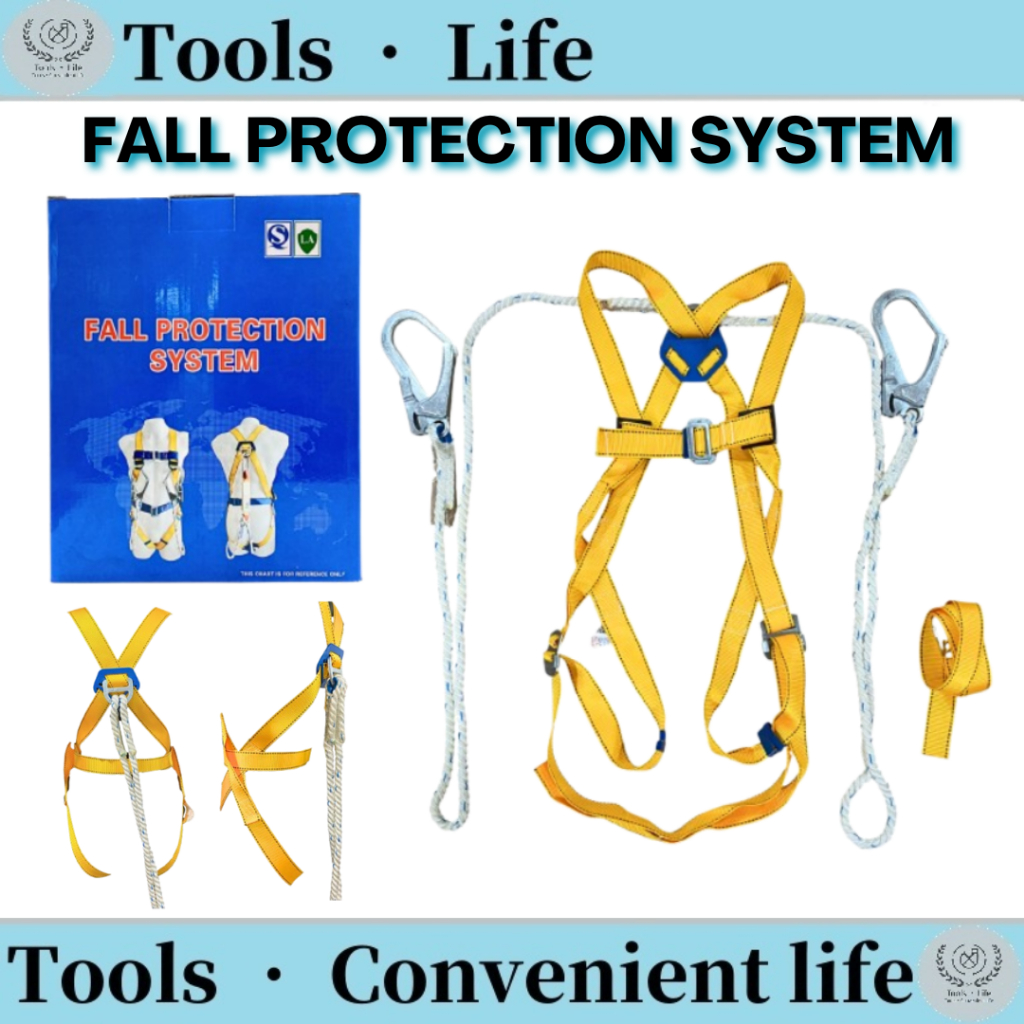 FULL BODY HARNESS FALL PROTECTION BODY SYSTEM SAFETY HARNESS - ANTI ...