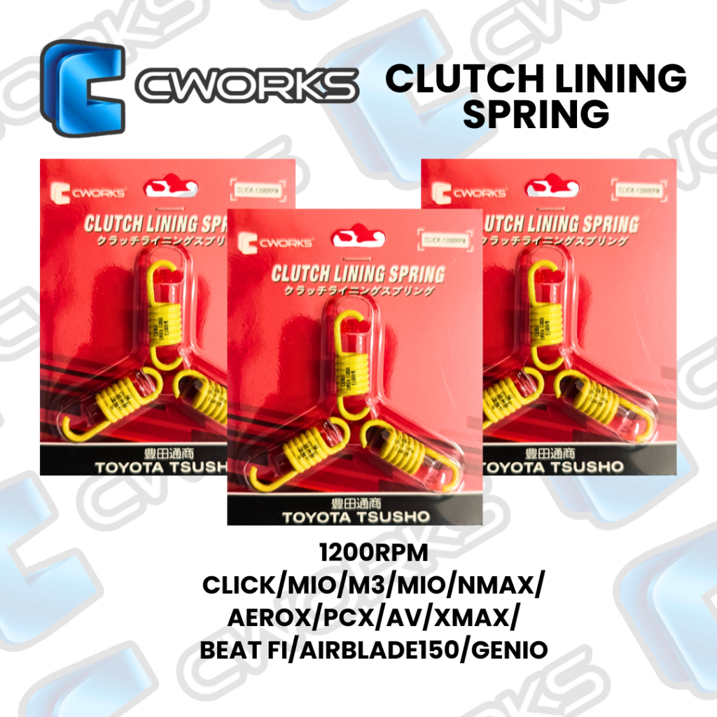 MOTORCYCLE - CWORKS - CLUTCH LINING SPRING (1000RPM BLUE & 1200RPM ...
