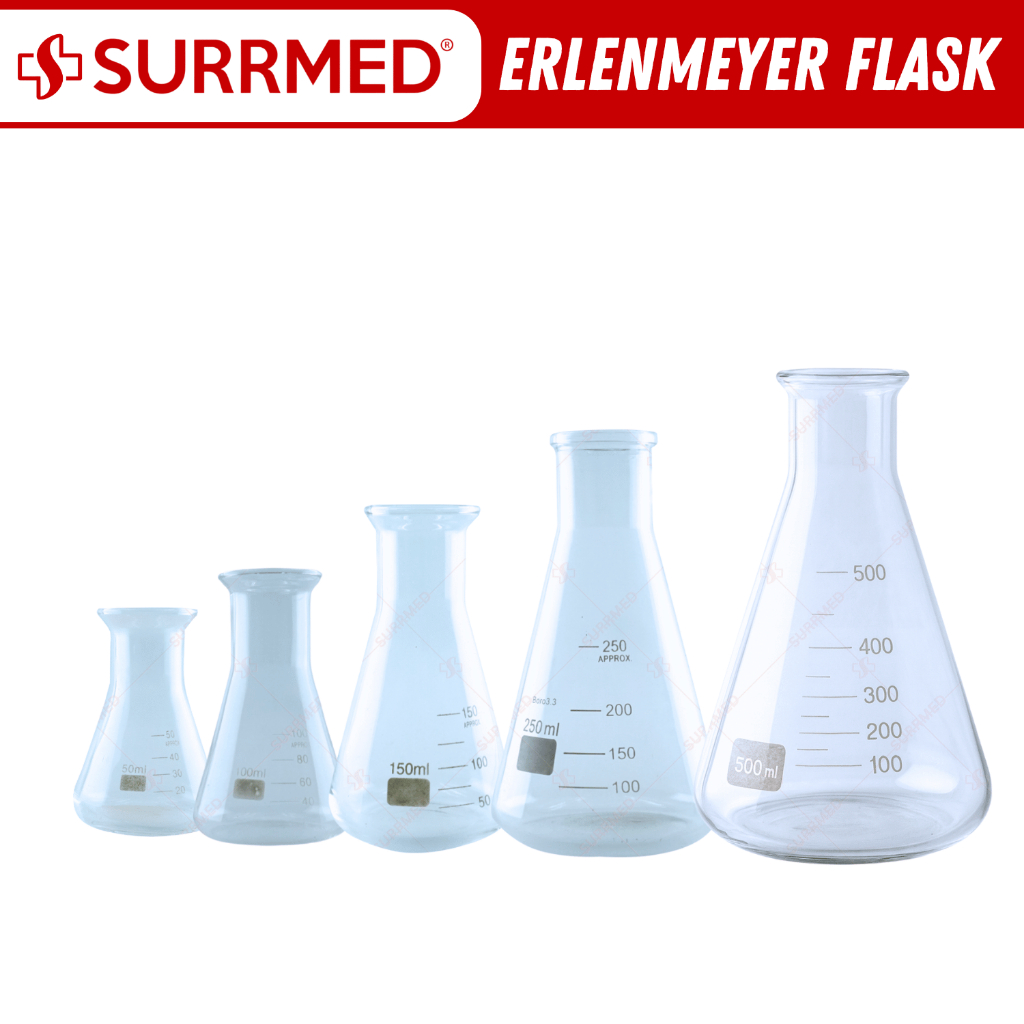 SURRMED Erlenmeyer Flask – Versatile Laboratory Glassware for School ...