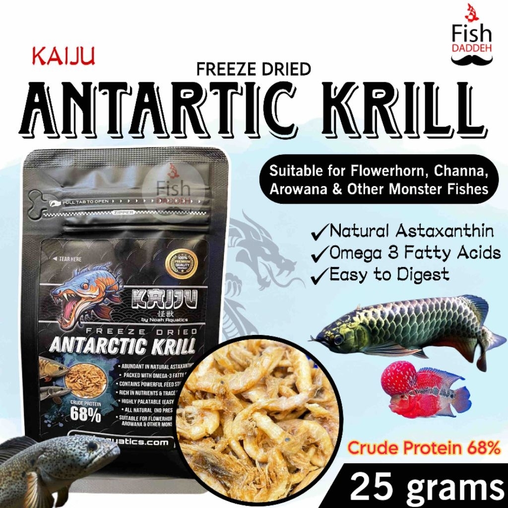 Kaiju Antarctic Krill Freeze Dried Fish Food 25g | Shopee Philippines