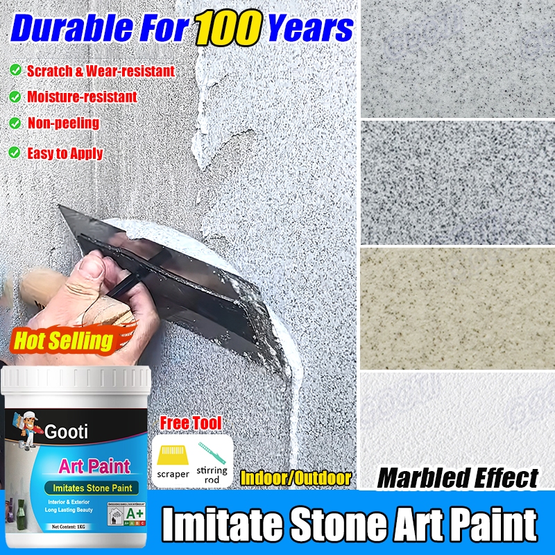 Epoxy Colored Sand Imitation Marble Stone Paint 1kg Exterior Wall Floor ...