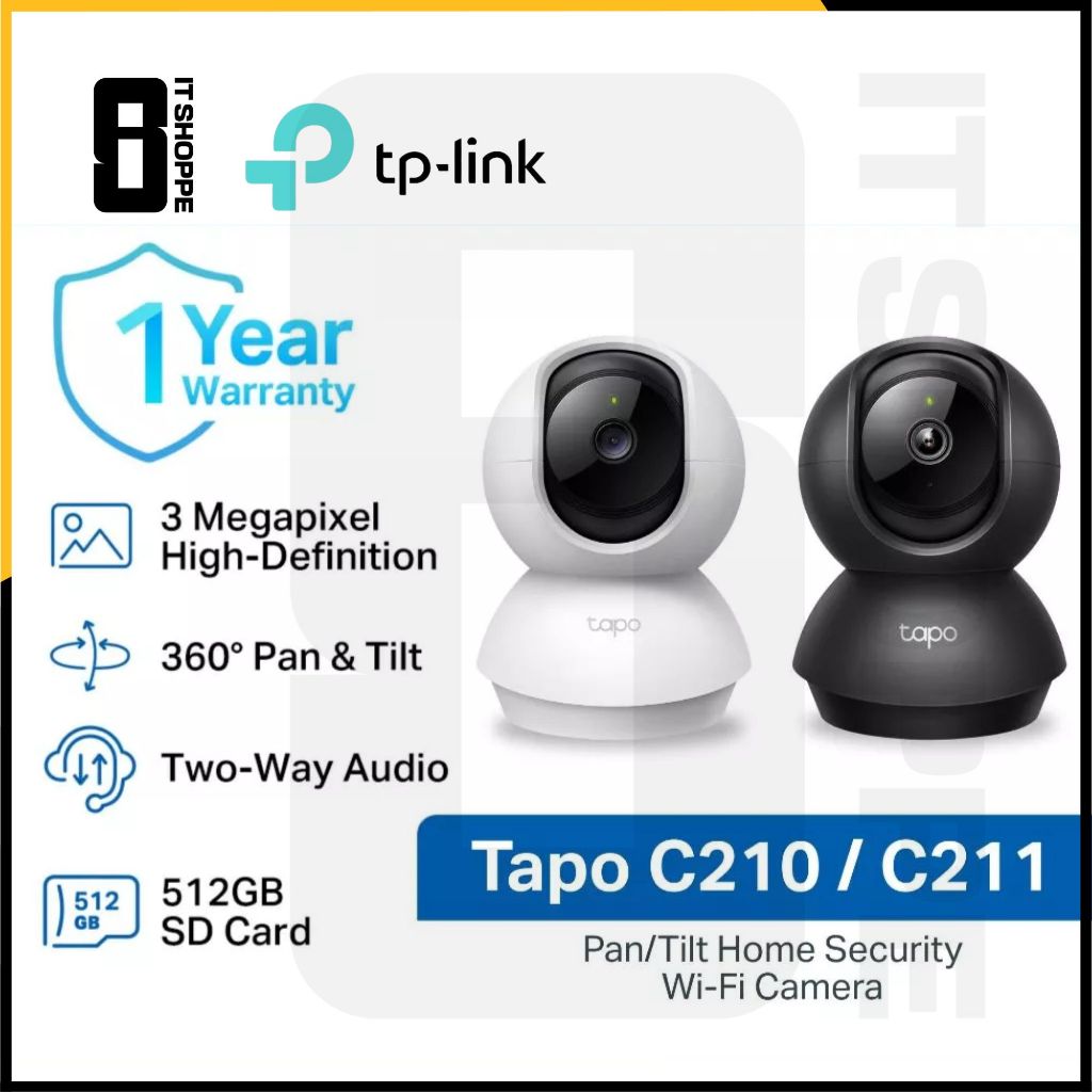 It Shoppe TP-Link Tapo C210 C211 2K Indoor CCTV Camera Baby Monitor Audio Camera 3MP | Shopee ...