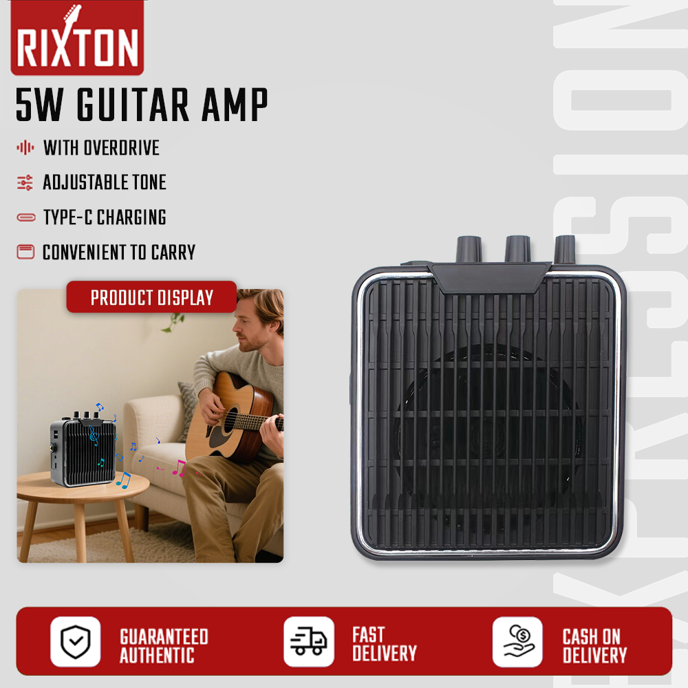 5W Mini Guitar Amplifier Amp Speaker Supports Volume Tone Adjustment ...