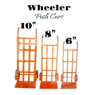 Hand Truck Push Cart Wheeler Trolley 6'', 8'', 10'' up to 250kgs ...