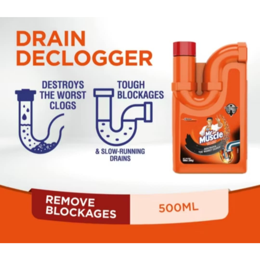 Mr. Muscle Sink & Drain Declogger 500ml minimal damage sa label ...