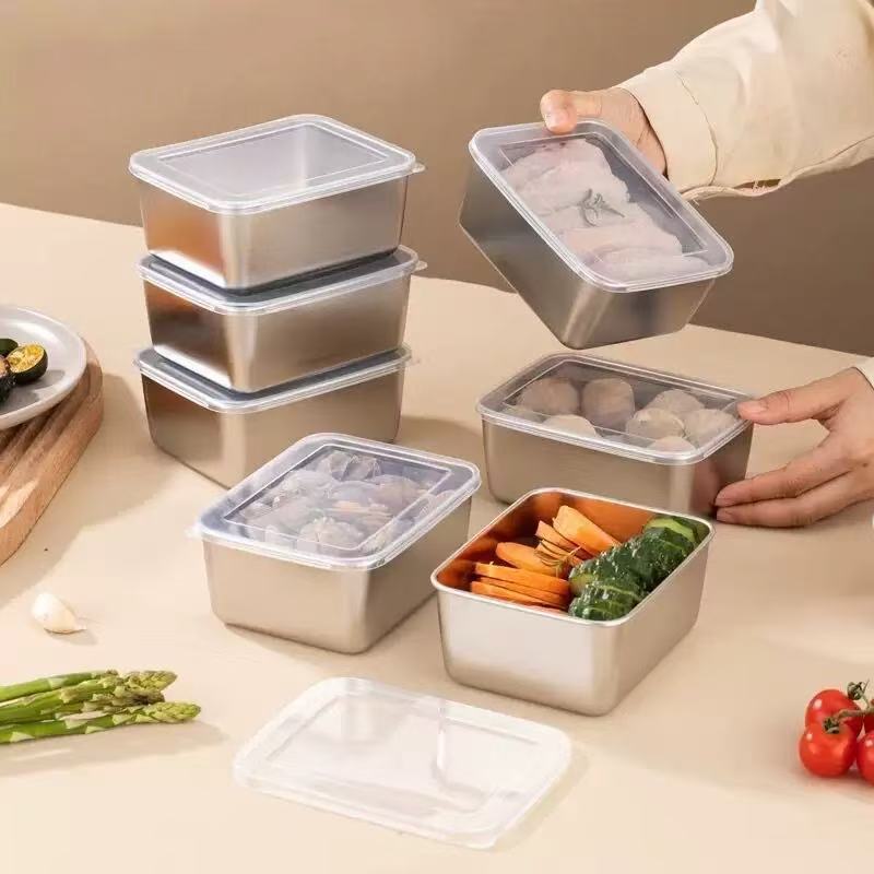 WM-Stainless steel Fresh Keeping box for adult food storage container ...