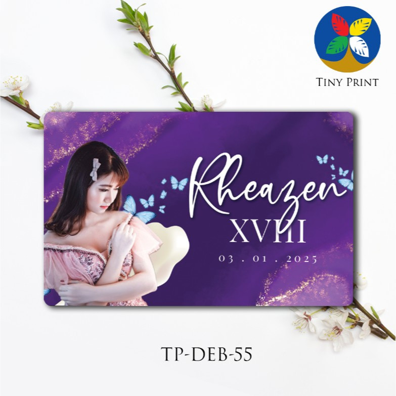 Elegant Purple Debut Birthday Wedding Personalized Ref Magnet Sourvenir ...