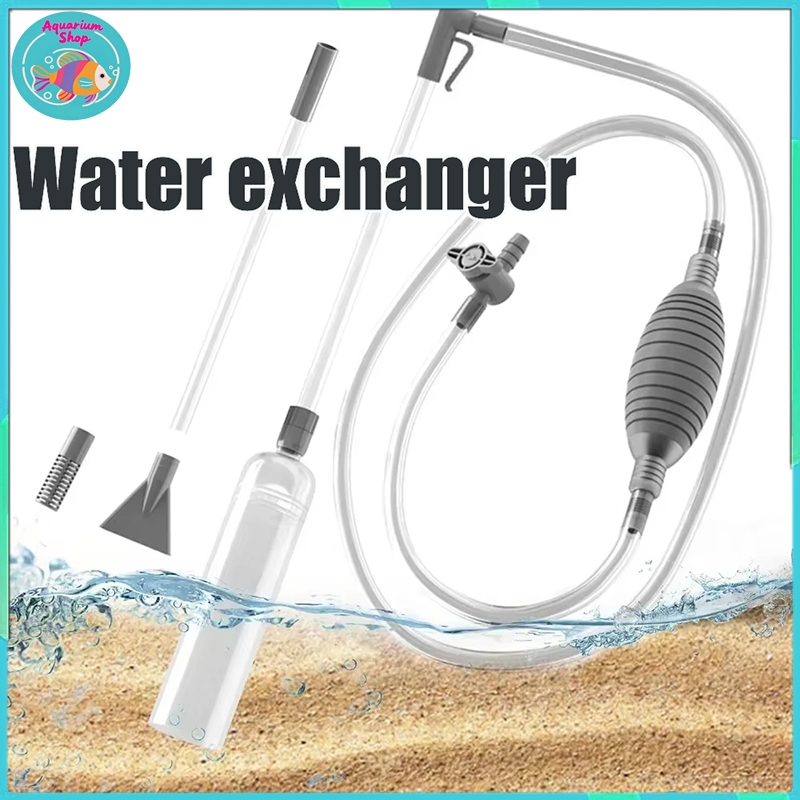 Aquarium Siphon Vacuum Cleaner Siphon Pump Water Change for Fish Tank ...