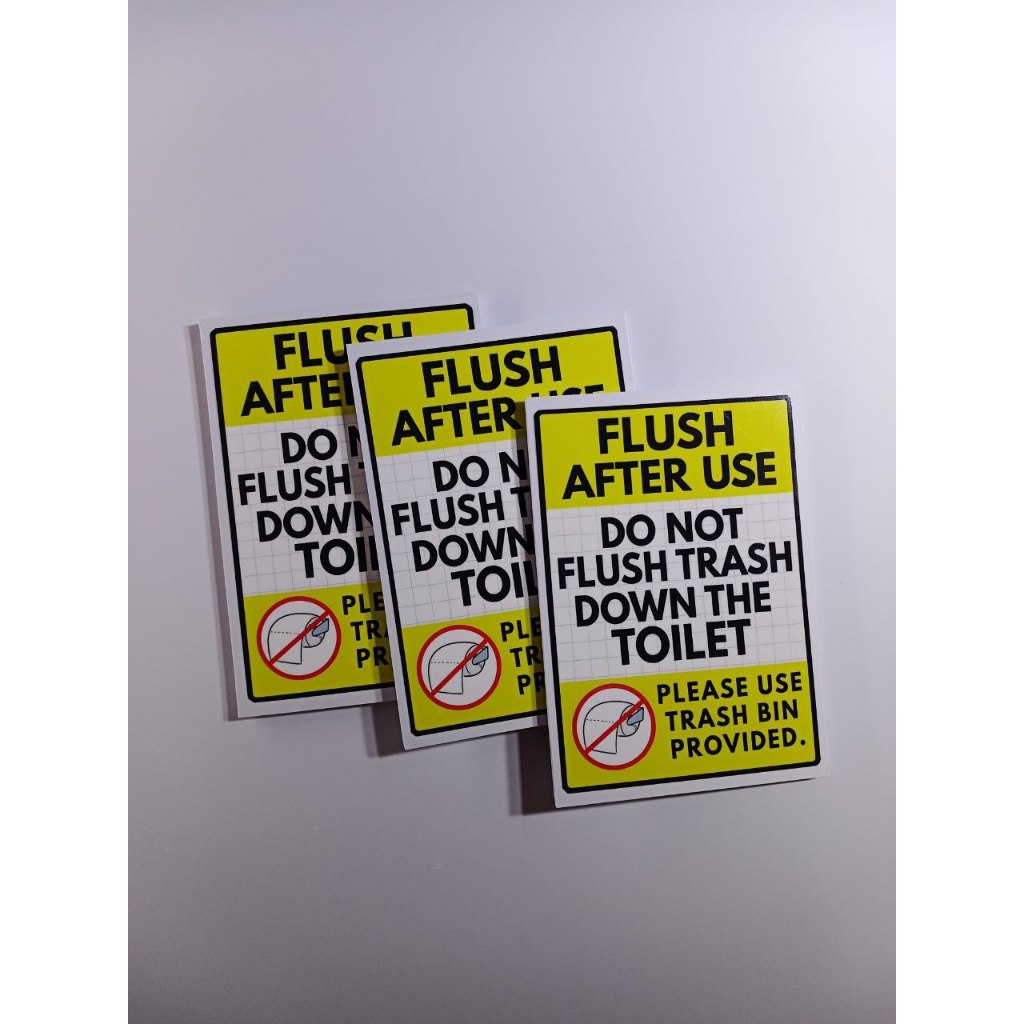 Restroom, Toilet, and Comfort Room Cleanliness and Maintenance Signs ...