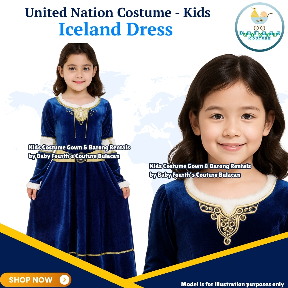 United Nation Iceland Costume Dress for Kids National National Attire ...