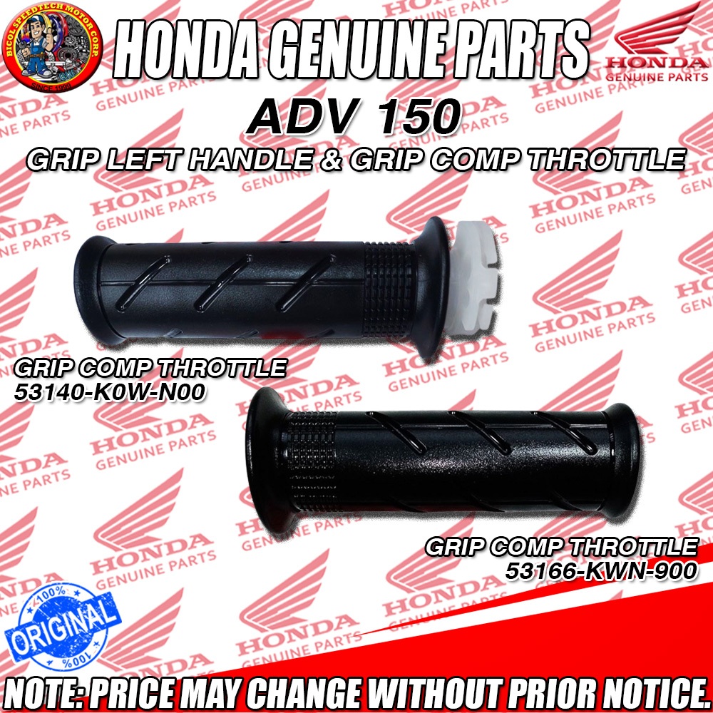 ADV 150/ 160 GRIP LEFT HANDLE & GRIP COMP THROTTLE (HPI GENUINE: LH ...