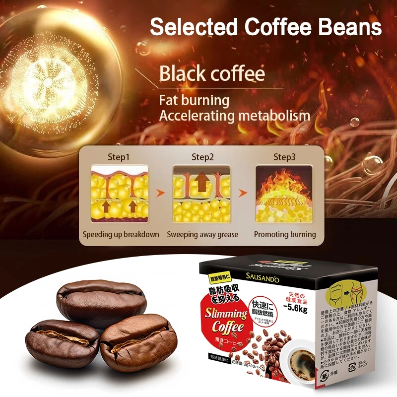 SAUSANDO black coffee Kofe High protein and zero fat zero trans fatty ...