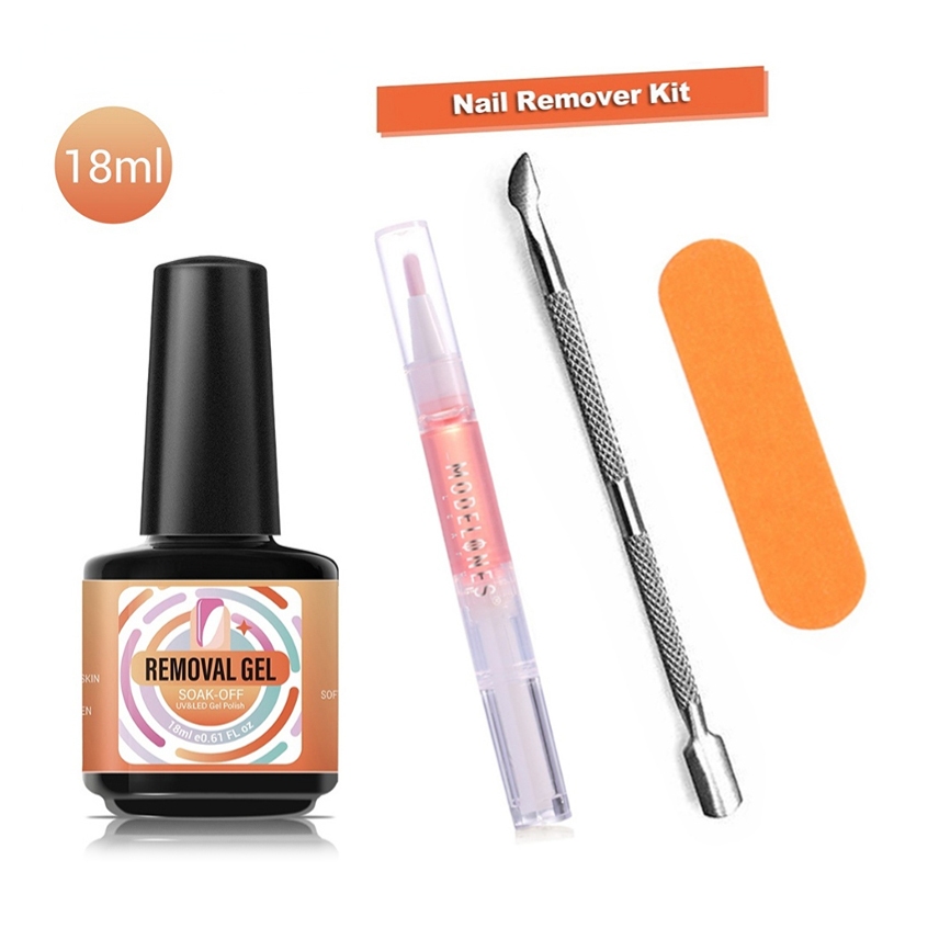 Nail Polish Remover Set 4 Pcs Function Cleaner Gel Nail Polish Remover ...