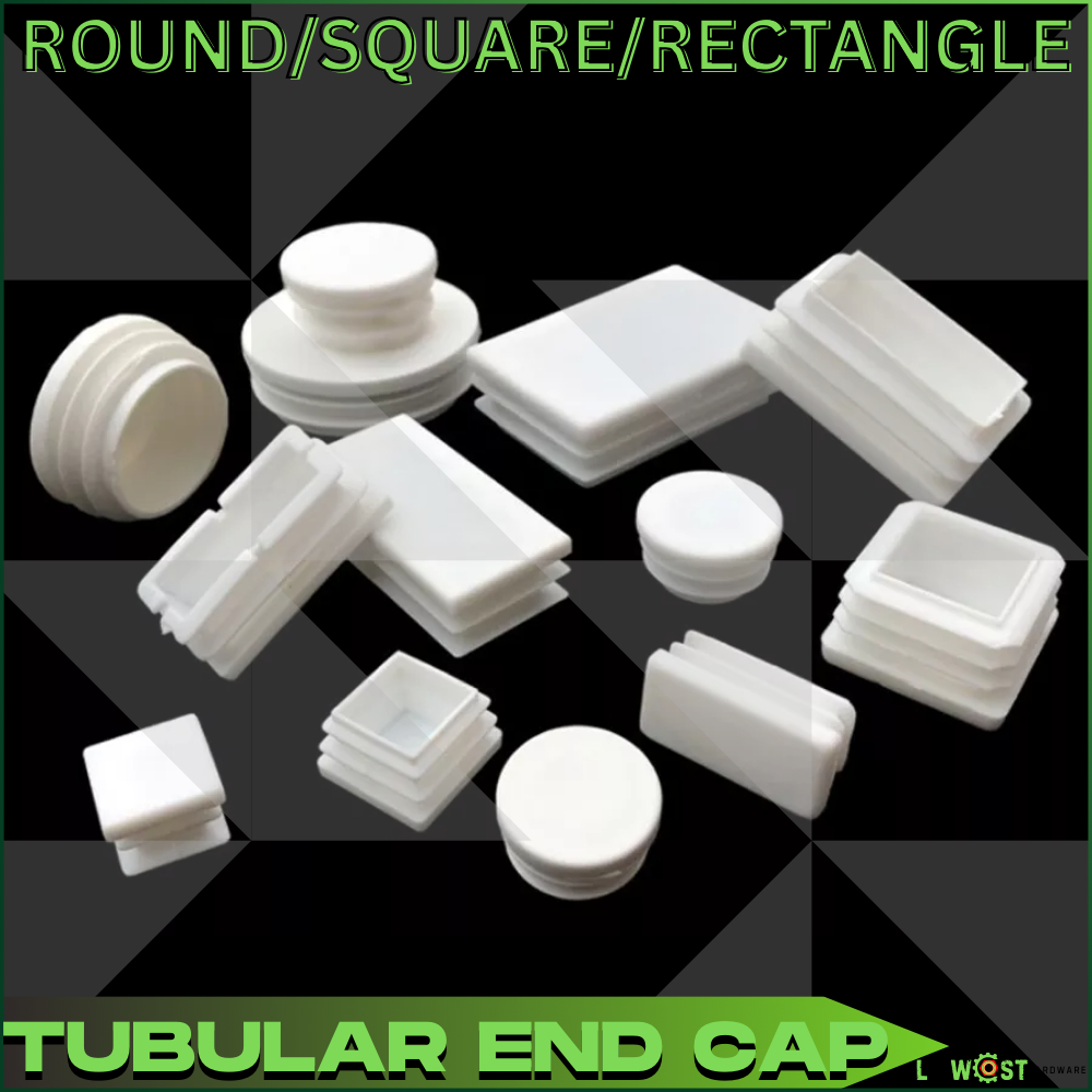 1pc Square & Rectangle Tubular End Cap Plastic Chair Foot Cover Table ...