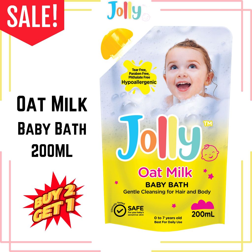 Jolly Baby Bath Oat Milk 200ml | Shopee Philippines