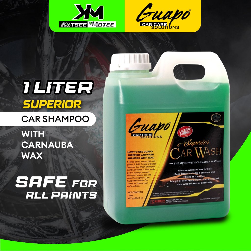 Guapo By Kotsee Motee 1L Ultra Shine Superior Car Wash Shampoo w ...
