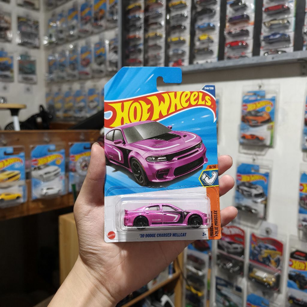 Dodge Challenger Hellcat Pink Hotwheels | Global Card | Shopee Philippines