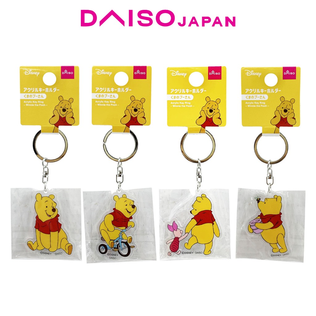 Daiso Acrylic Key Ring in Winnie the Pooh Design | Shopee Philippines