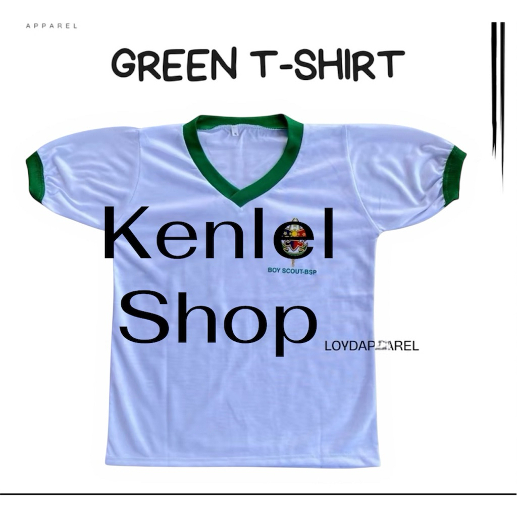 Tshirt green boys scout bsp uniform | Shopee Philippines