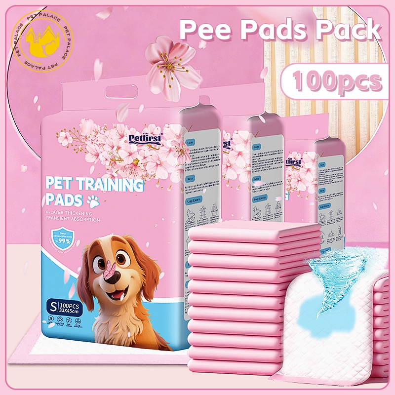 100PCS Pet Training Pad Pads Trays Deodorization Pet Dog Cat Wee Pee ...