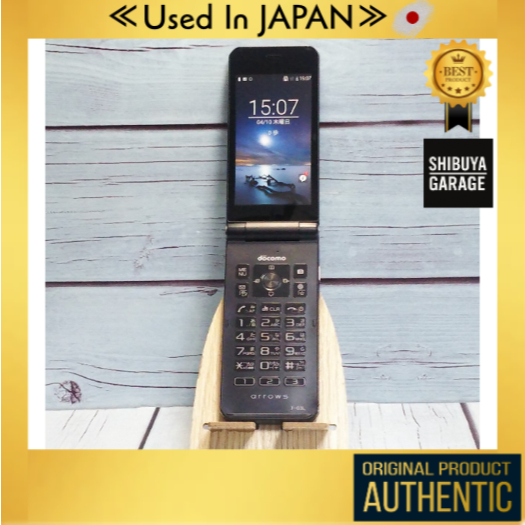 arrows F-03L Black/Silver/Red Fujitsu Flip Phone Japanese Flip Phone ...