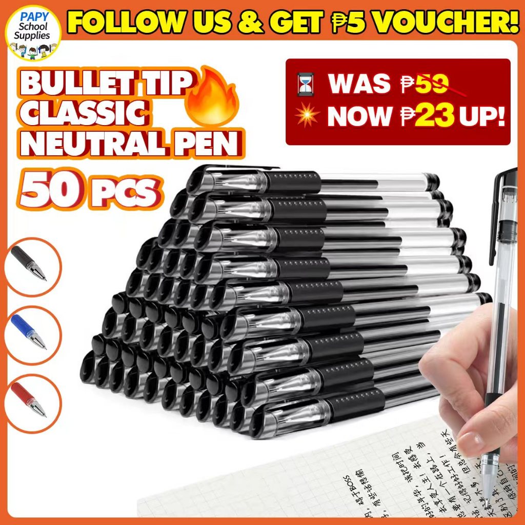 50 Pcs Ballpen Wholesale Ballpen Set Gel Pen black Refill Ball Pen Sign ...