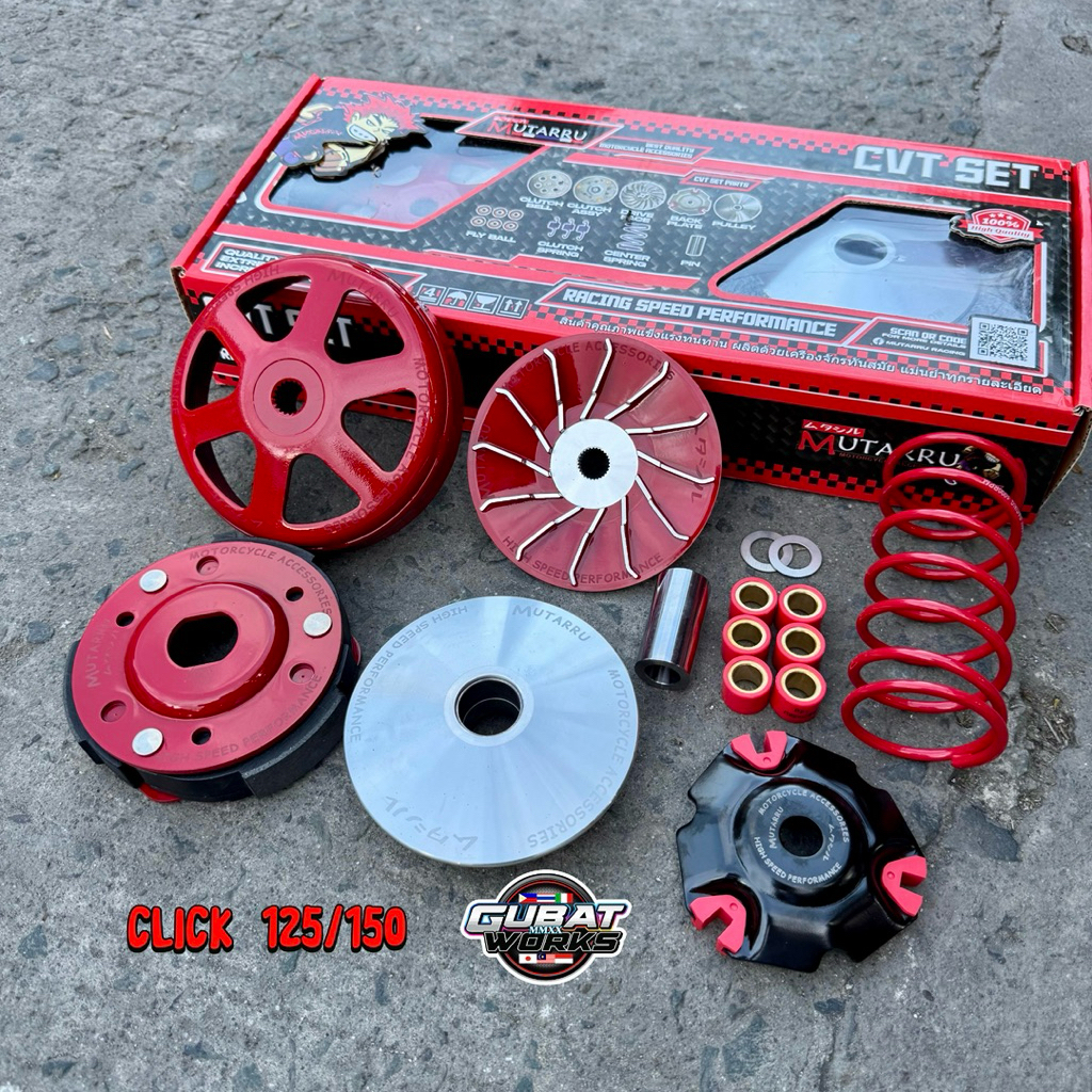 MUTARRU CVT SET COMPLETE CVT AEROX NMAX CLICK SPORTY PCX BEAT M3 ...