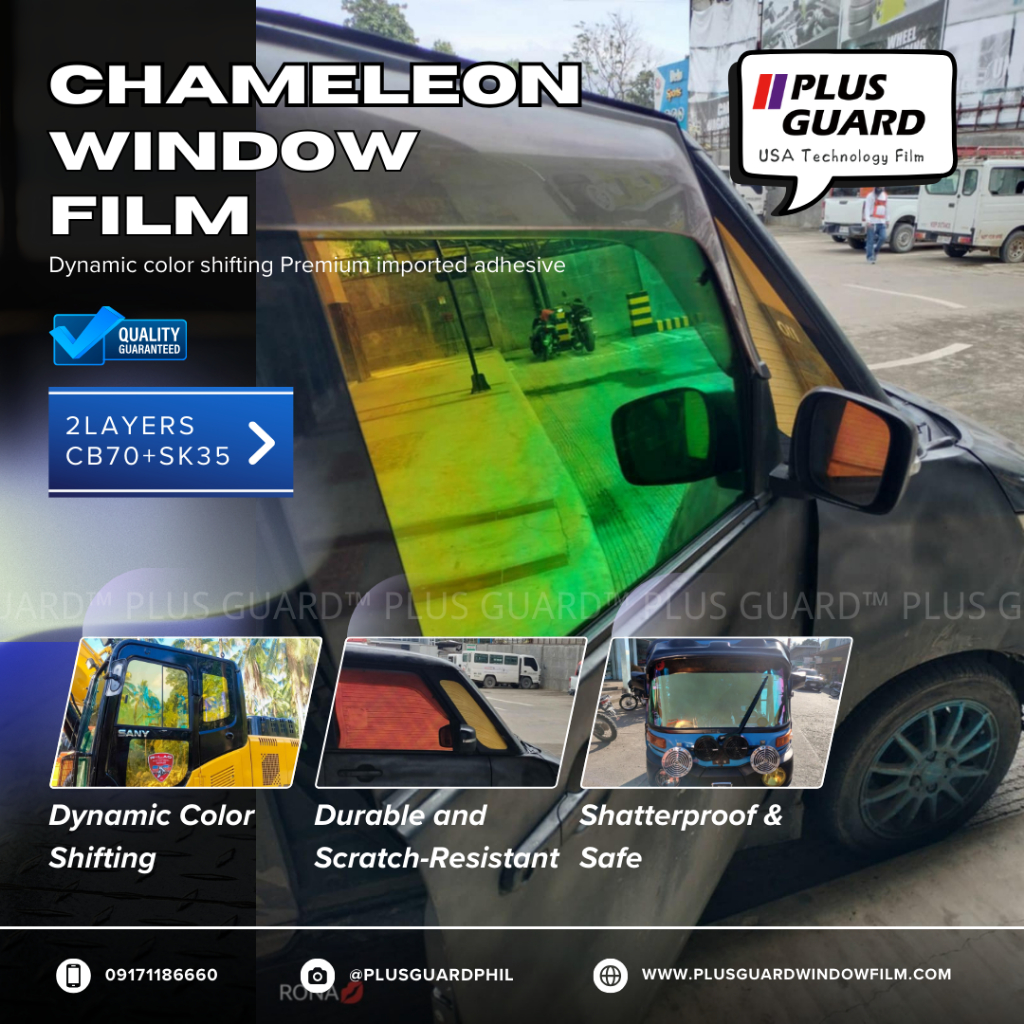 Chameleon Blue/Iridescent Color-Shifting Rainbow Window Tint Film Self ...