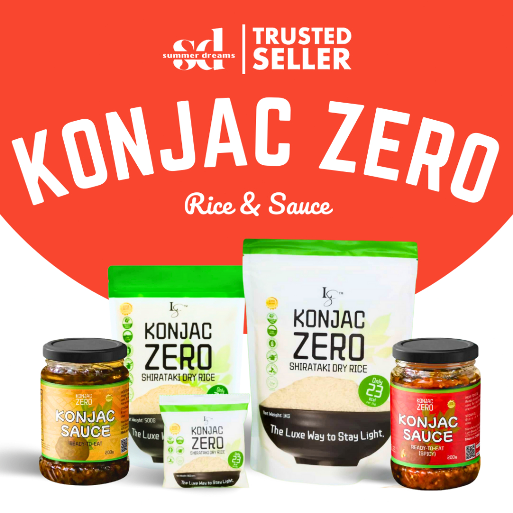 LUXE SLIM Konjac Zero Shirataki Rice 500g – Zero Sugar, Low Calorie ...