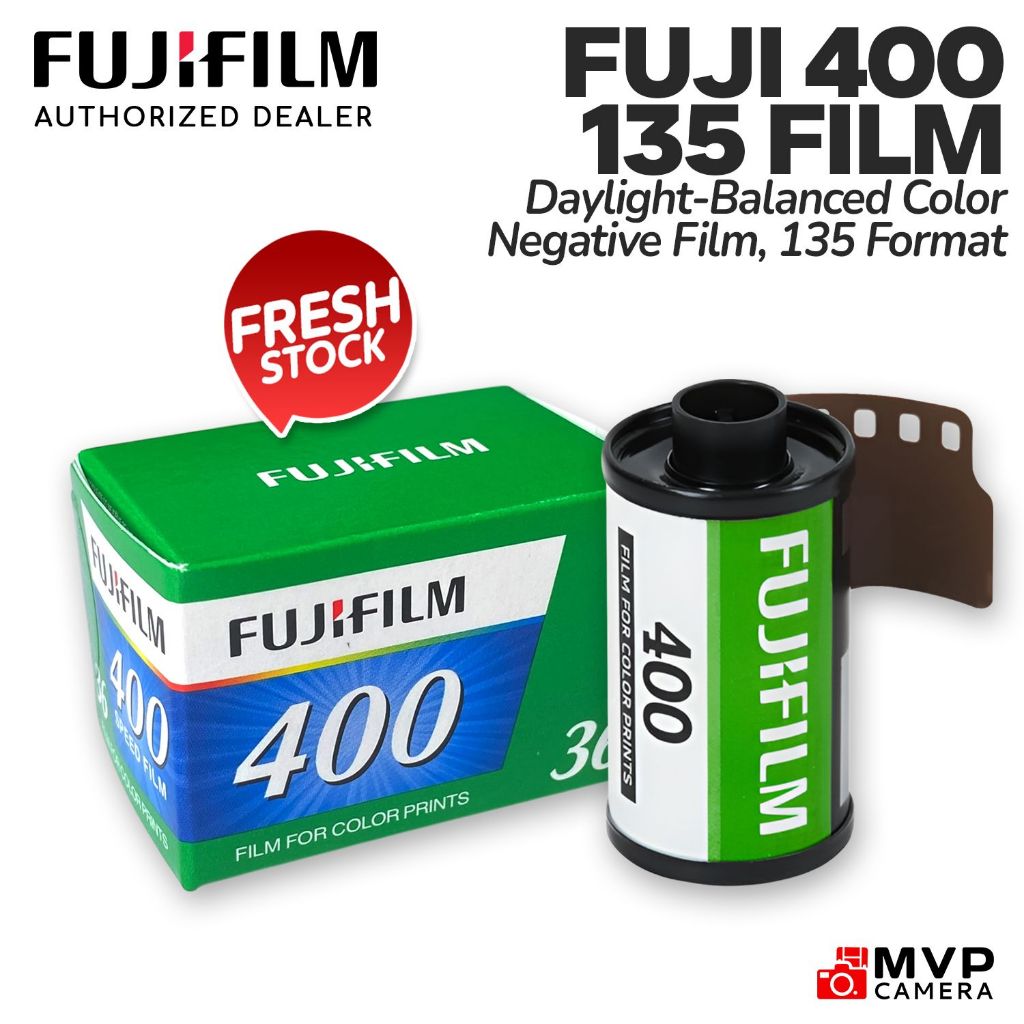 FUJIFILM Fuji Fujicolor 400 35mm 135 ISO 400 Colored Negative Film C41 ...