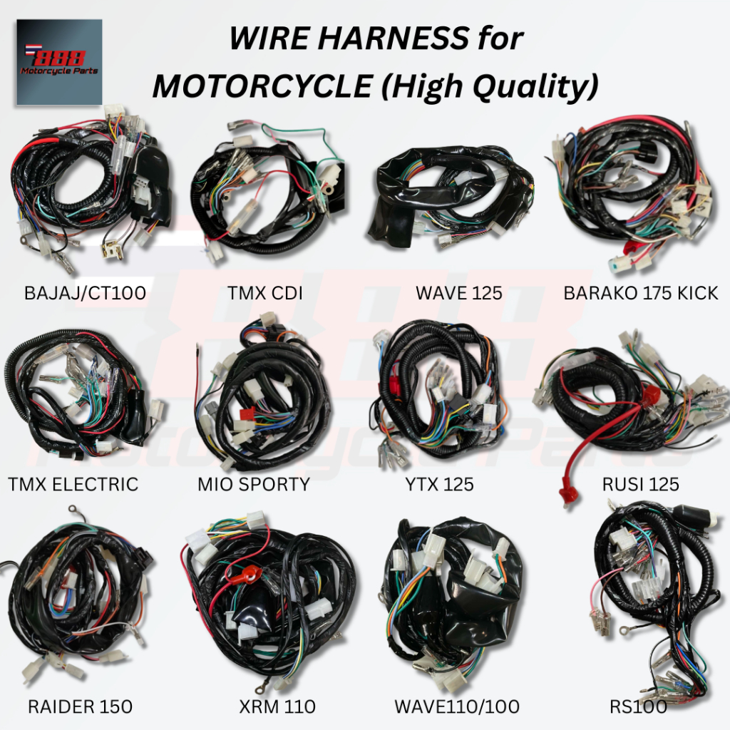 WIRE HARNESS for MOTORCYCLE (High Quality) | Shopee Philippines