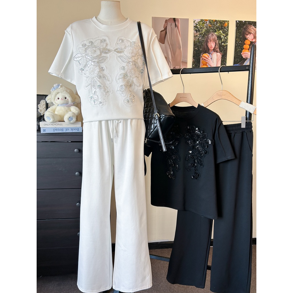 RRX Floral Terno Pants #5312 | Shopee Philippines