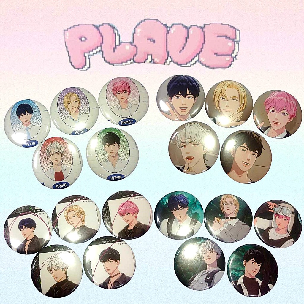plave virtual idol metal badge button pins 58mm 199p PER SET | Shopee ...