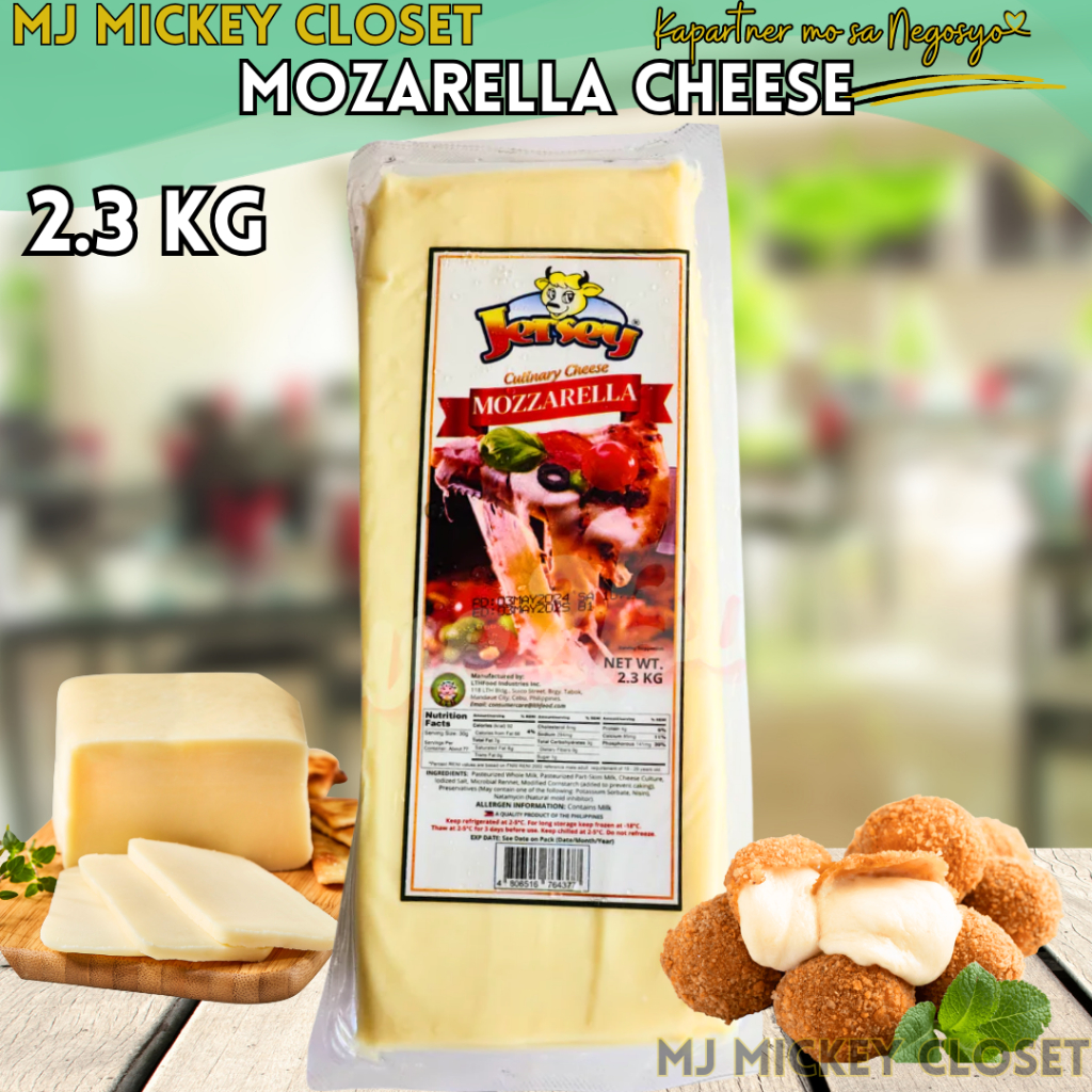 Jersey MOZZARELLA Cheese Block 2.3kg:: | Shopee Philippines