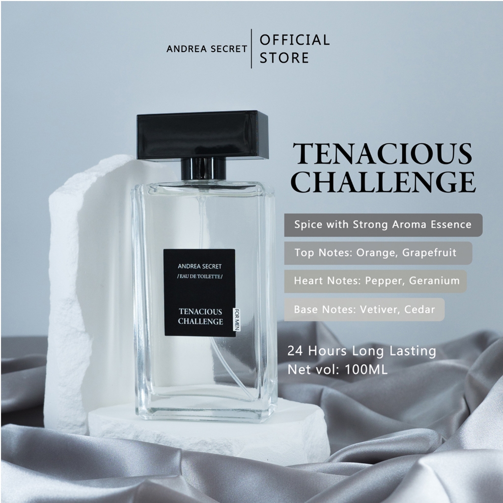 Andrea Secret Tenacious Challenge 100ML Sexy Perfume for Men Long Lasting Fragrance Mist P ...