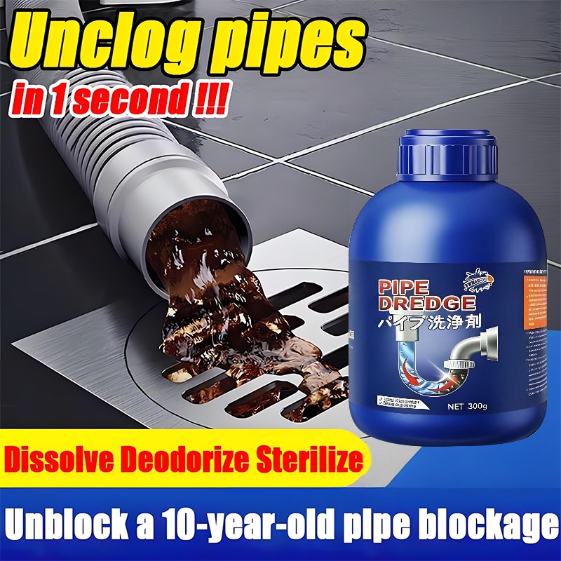 Drain Cleaner Powder – Clogged Pipe Remover & Dissolver for Kitchen ...