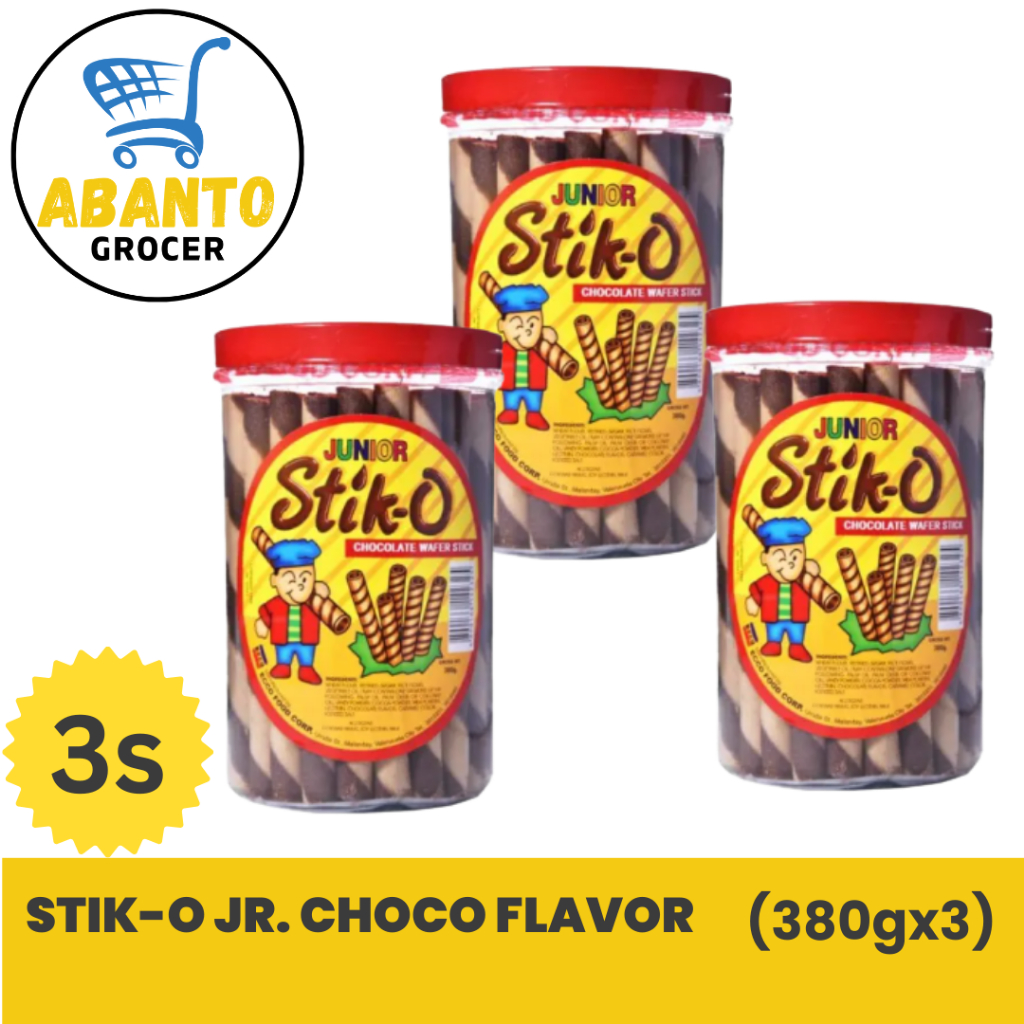 Stik-o Jr. Choco Flavor 380 g x 3 | Shopee Philippines