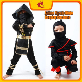 Anime Naruto Ninja Cosplay Costume Boys Kids Assassin Samurai Halloween ...