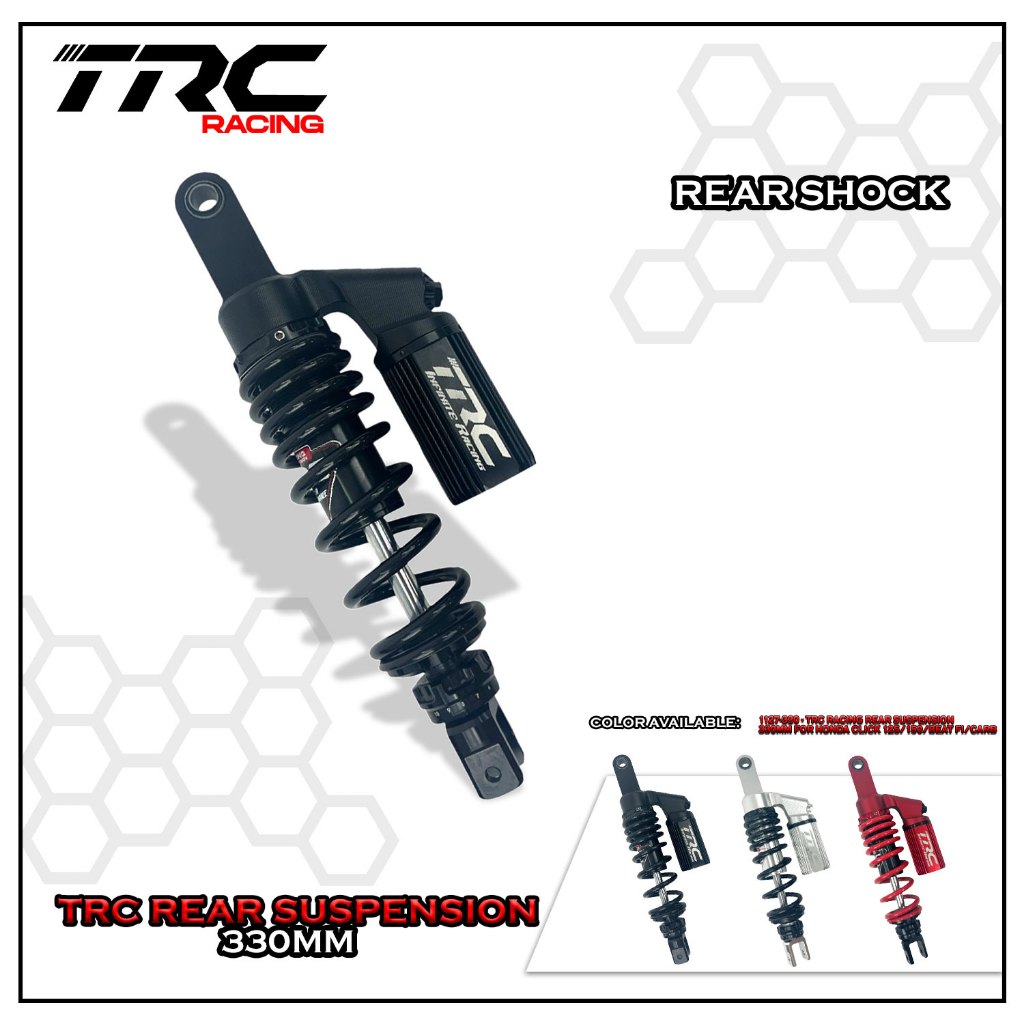 TRC Racing CNC FULLY ADJUSTABLE 330MM REAR SHOCK SUSPENSION FOR CLICK ...