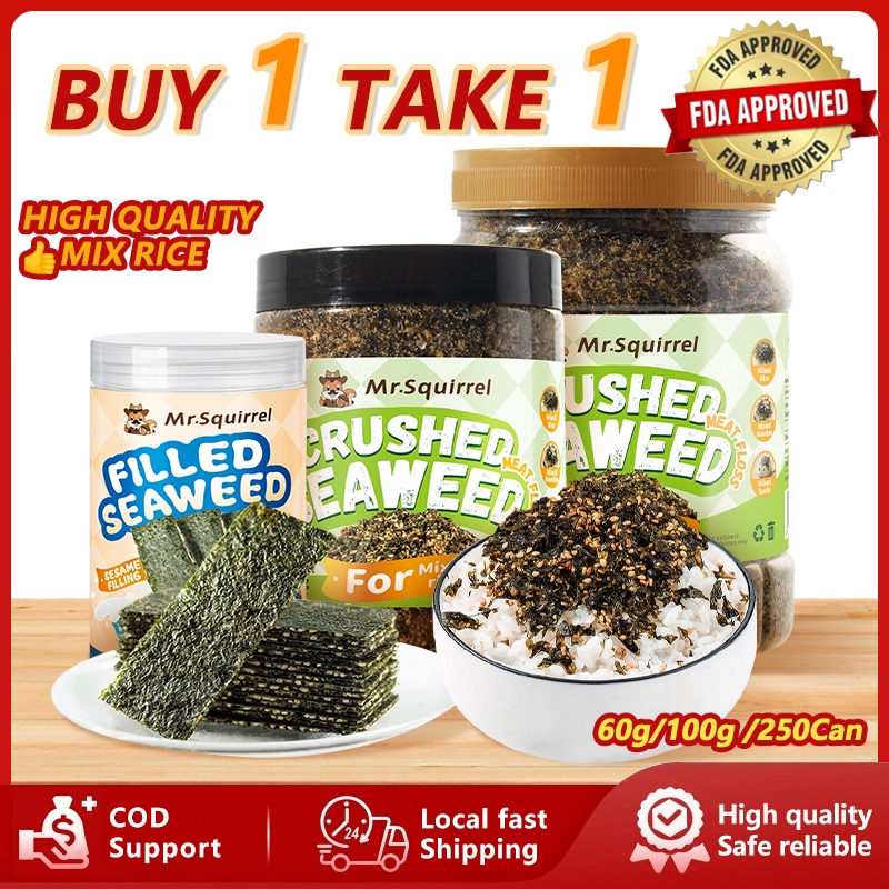 【Buy 1 Take 1】Mr.Squirrel Sesame Seeds Seaweed Flakes Ready to Eat Meal ...