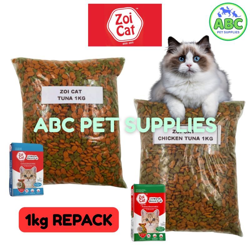 1KG REPACK ZOI CAT DRY CAT FOOD TUNA / CHICKEN TUNA FLAVOR ABC PET ...