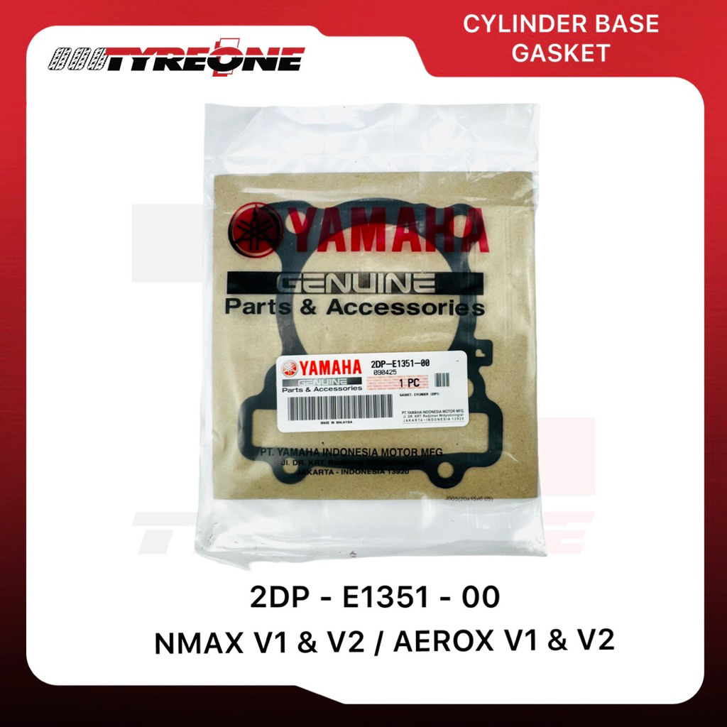 Yamaha Cylinder Base Gasket Nmax V1 & V2 / Aerox V1 & V2 2DP E1351 00 ...